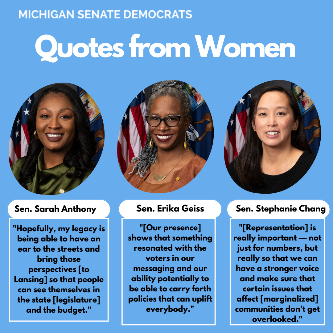 Women’s Equality Day: Achieving Gender Parity in State Politics | Michigan Senate Democrats